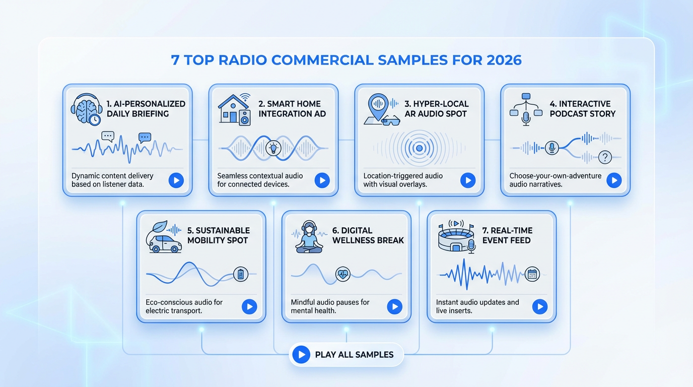 7 Top Radio Commercial Samples for 2026 | SparkPod